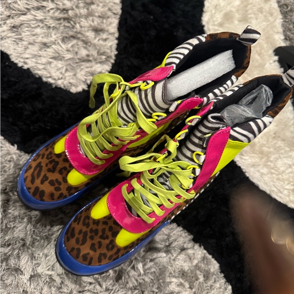 Cape Robbin | Shoes | Cape Robbin Pink And Yellow Combat Boots | Poshmark